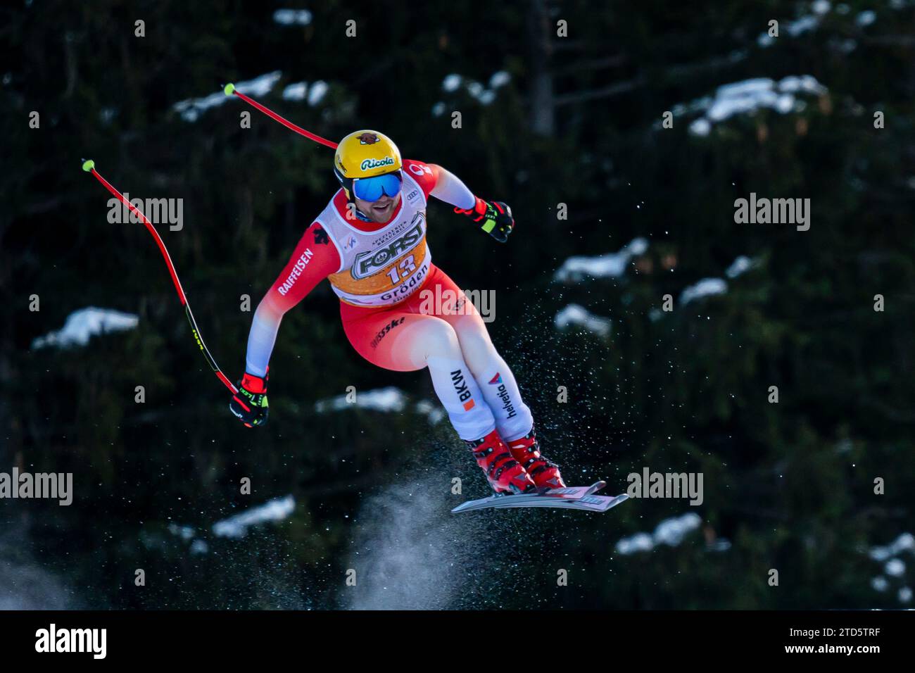 Val Gardena, Italy. 16th Dec, 2023 HINTERMANN Niels (SUI) competing in ...