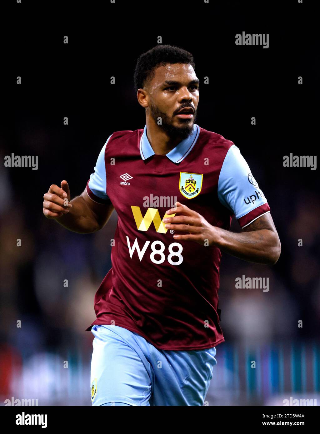 Burnley's Lyle Foster during the Premier League match at Turf Moor ...