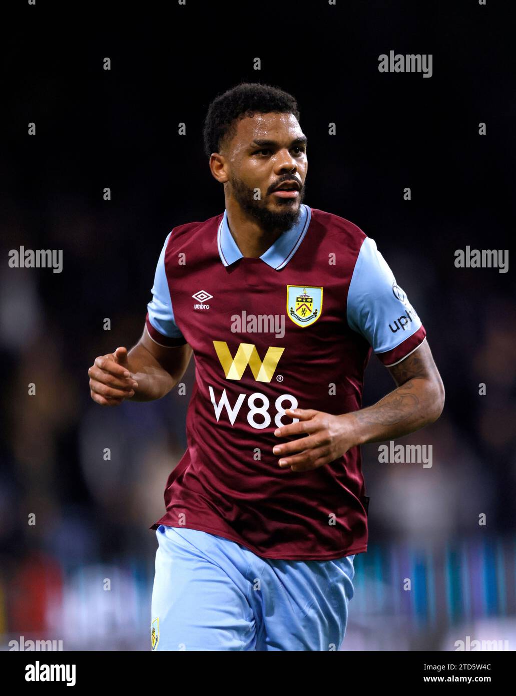 Burnley's Lyle Foster during the Premier League match at Turf Moor ...