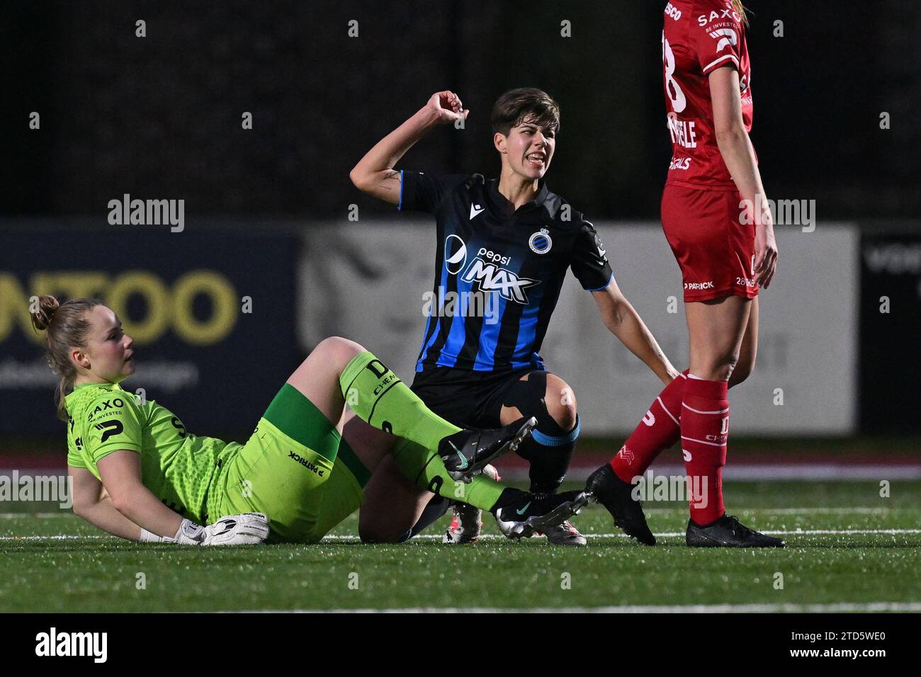 Isabelle Iliano (18) of Club YLA pictured celebrating after scoring the 1-0 goal while ...