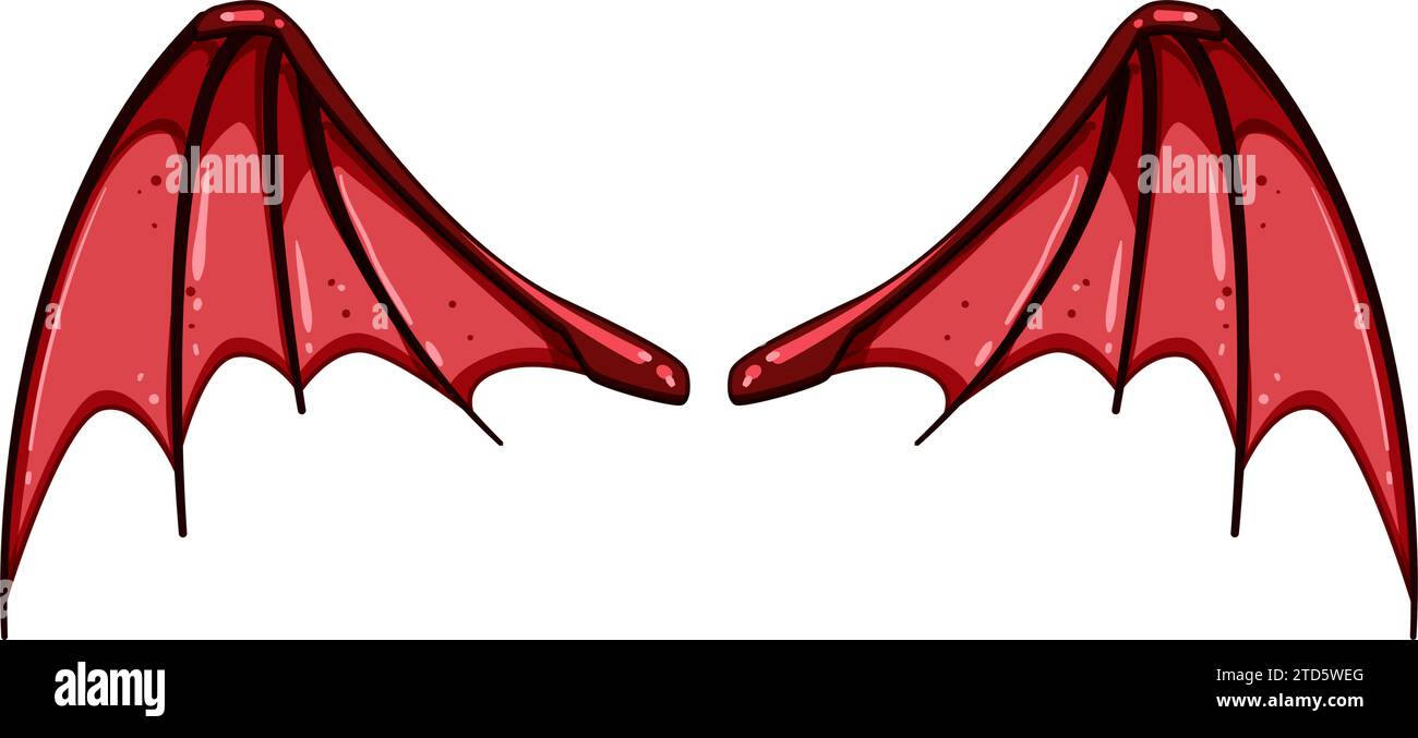 legend wings dragon cartoon vector illustration Stock Vector Image ...