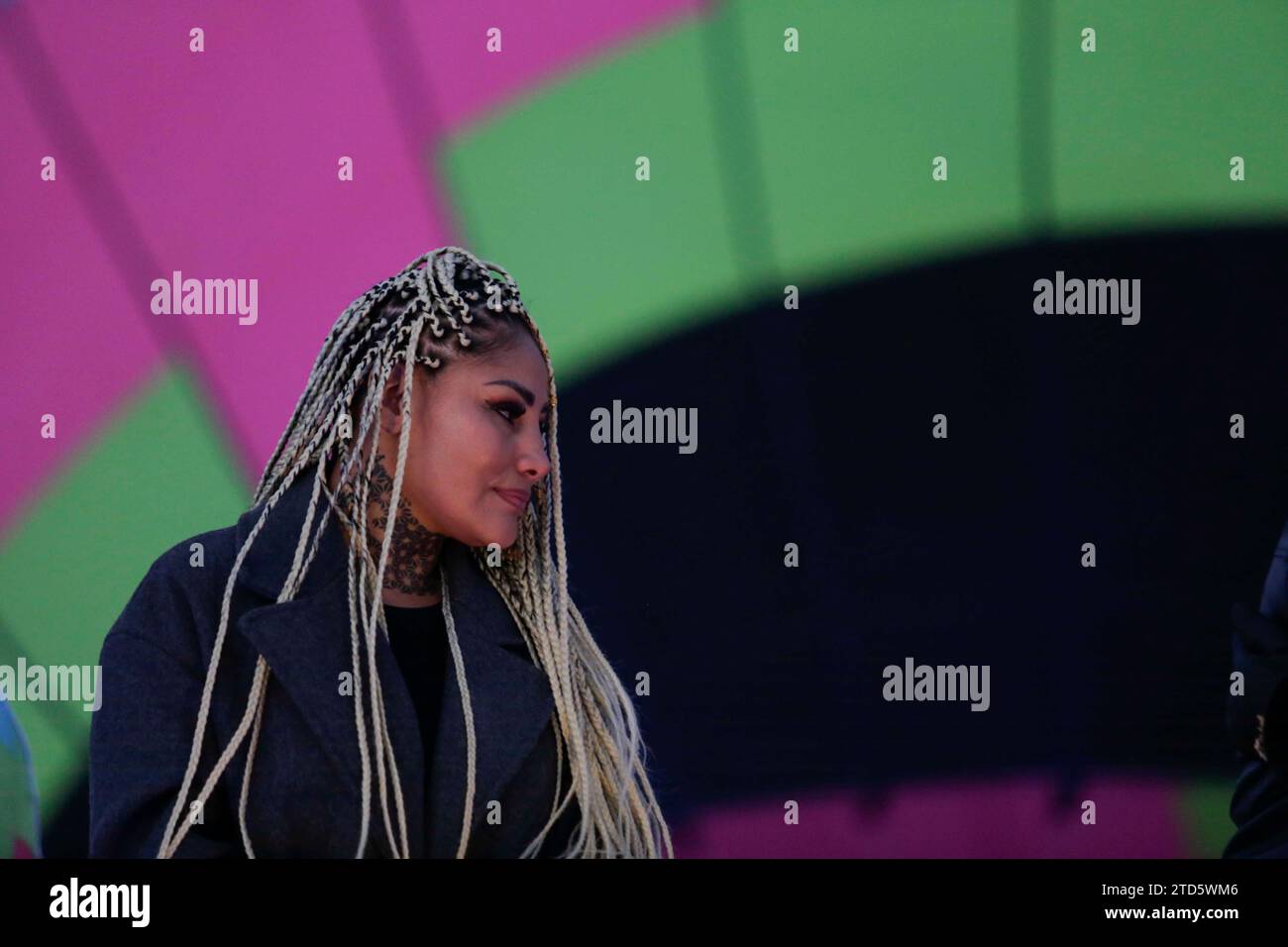 Teotihuacan, Mexico. 16th Dec, 2023. Mariana "La Barbie" Juarez Mexican ...