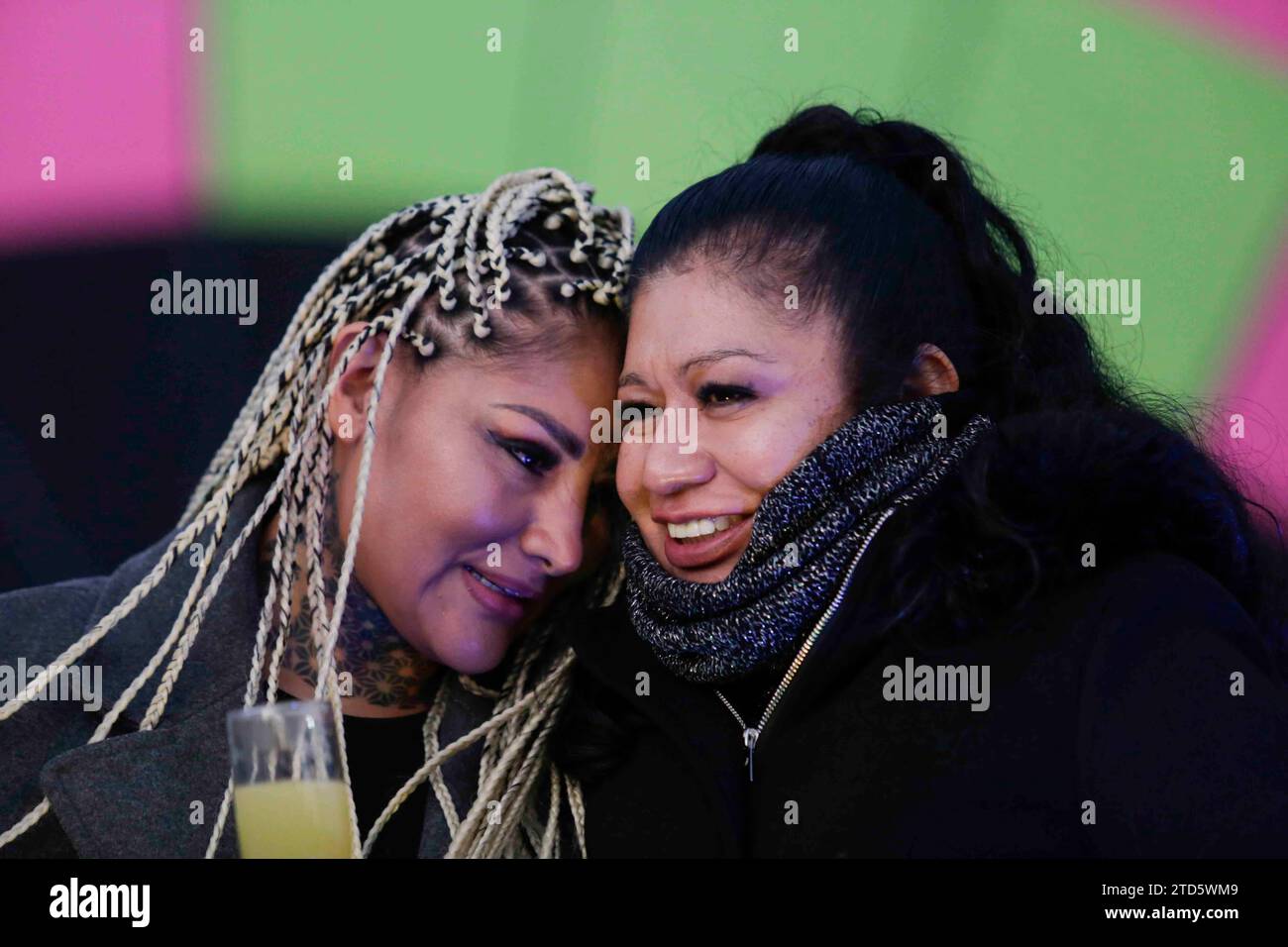 Teotihuacan, Mexico. 16th Dec, 2023. On the left side Mariana "La ...
