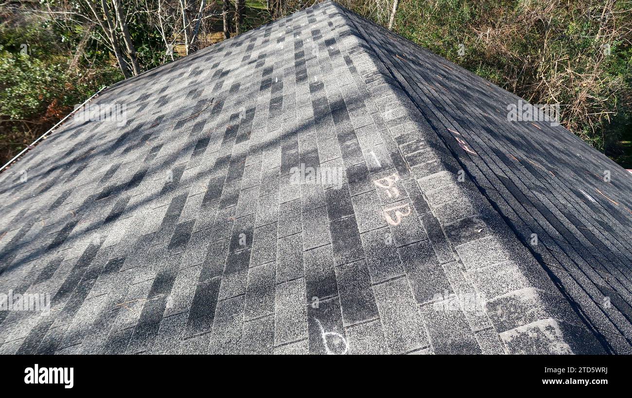 Residential roof inspection for insurance claim due to storm damage ...