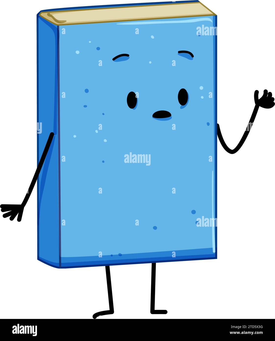 school book character cartoon vector illustration Stock Vector Image ...