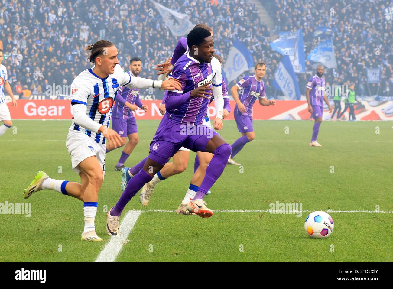 16.12.2023, Berliner Olympiastadion, Berlin, DEU, DFL, 2. FBL, Hertha BSC vs. VFL Osnabrueck, im ...