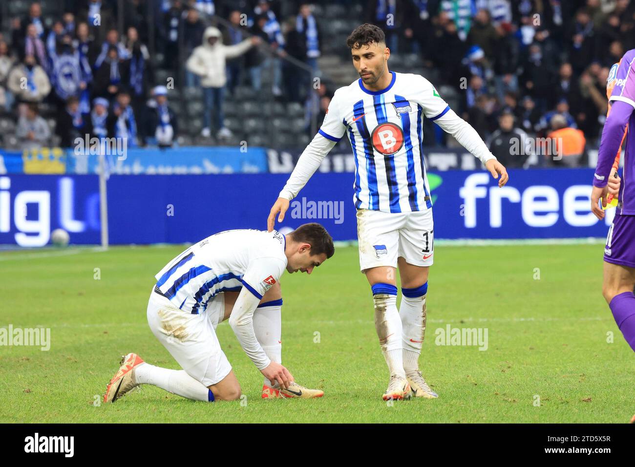 16.12.2023, Berliner Olympiastadion, Berlin, DEU, DFL, 2. FBL, Hertha BSC vs. VFL Osnabrueck, im ...