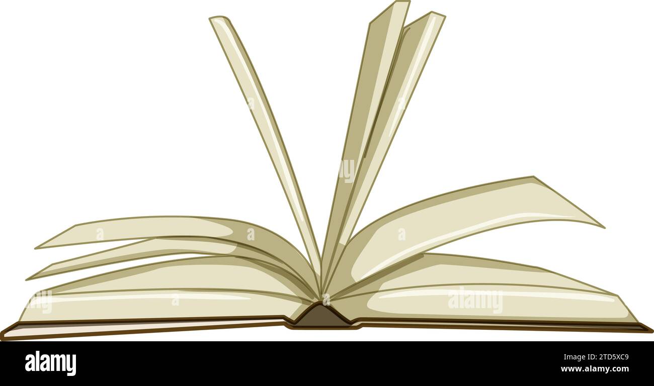 page book open cartoon vector illustration Stock Vector Image & Art - Alamy