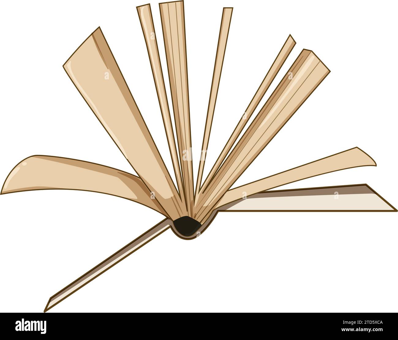 note book open cartoon vector illustration Stock Vector Image & Art - Alamy