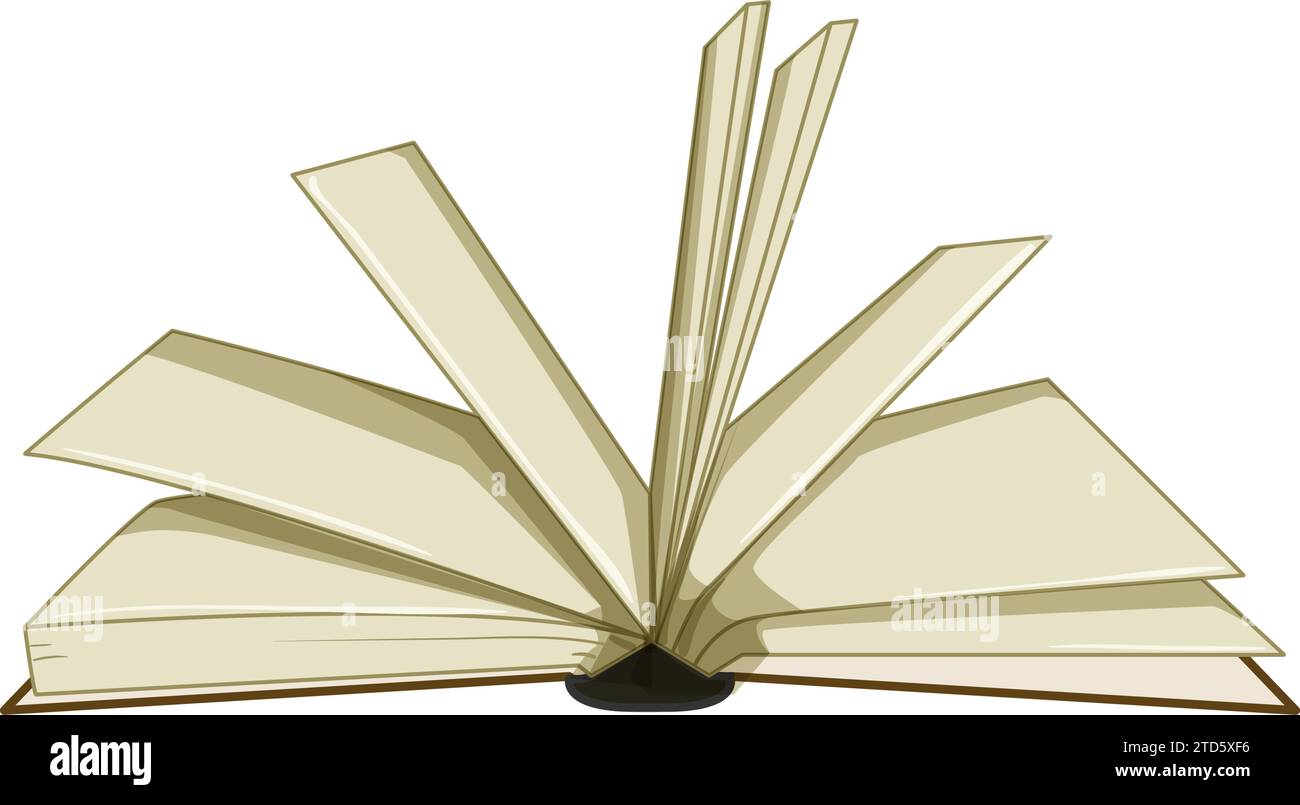 text book open cartoon vector illustration Stock Vector Image & Art - Alamy