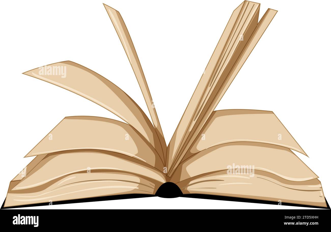 graphic book open cartoon vector illustration Stock Vector Image & Art ...