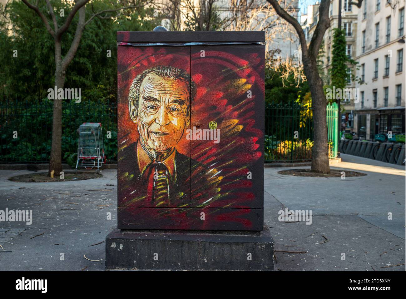 Portrait of the lawyer and Minister of Justice Robert Badinter, who ...