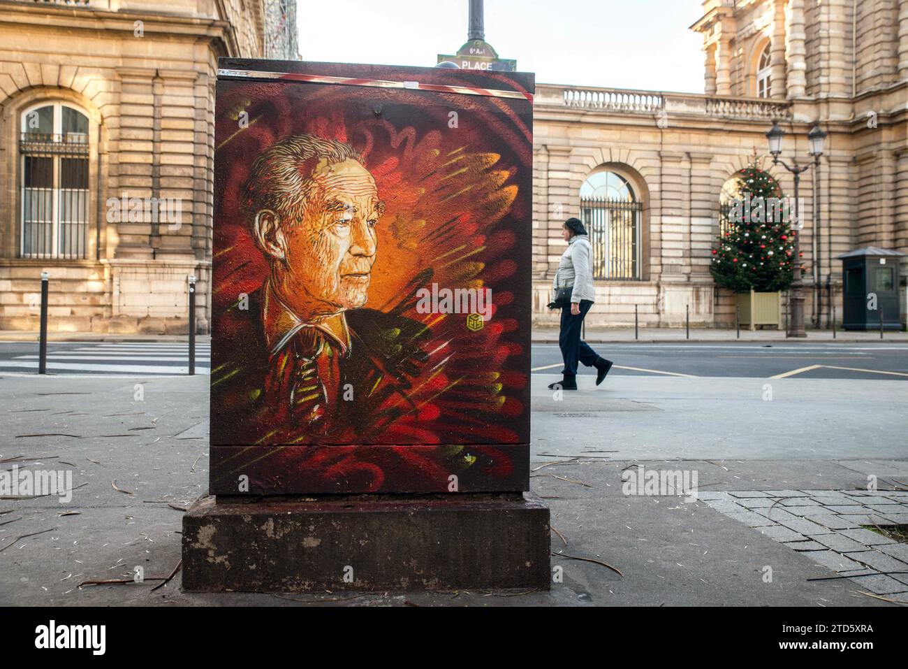 Portrait of the lawyer and Minister of Justice Robert Badinter, who ...