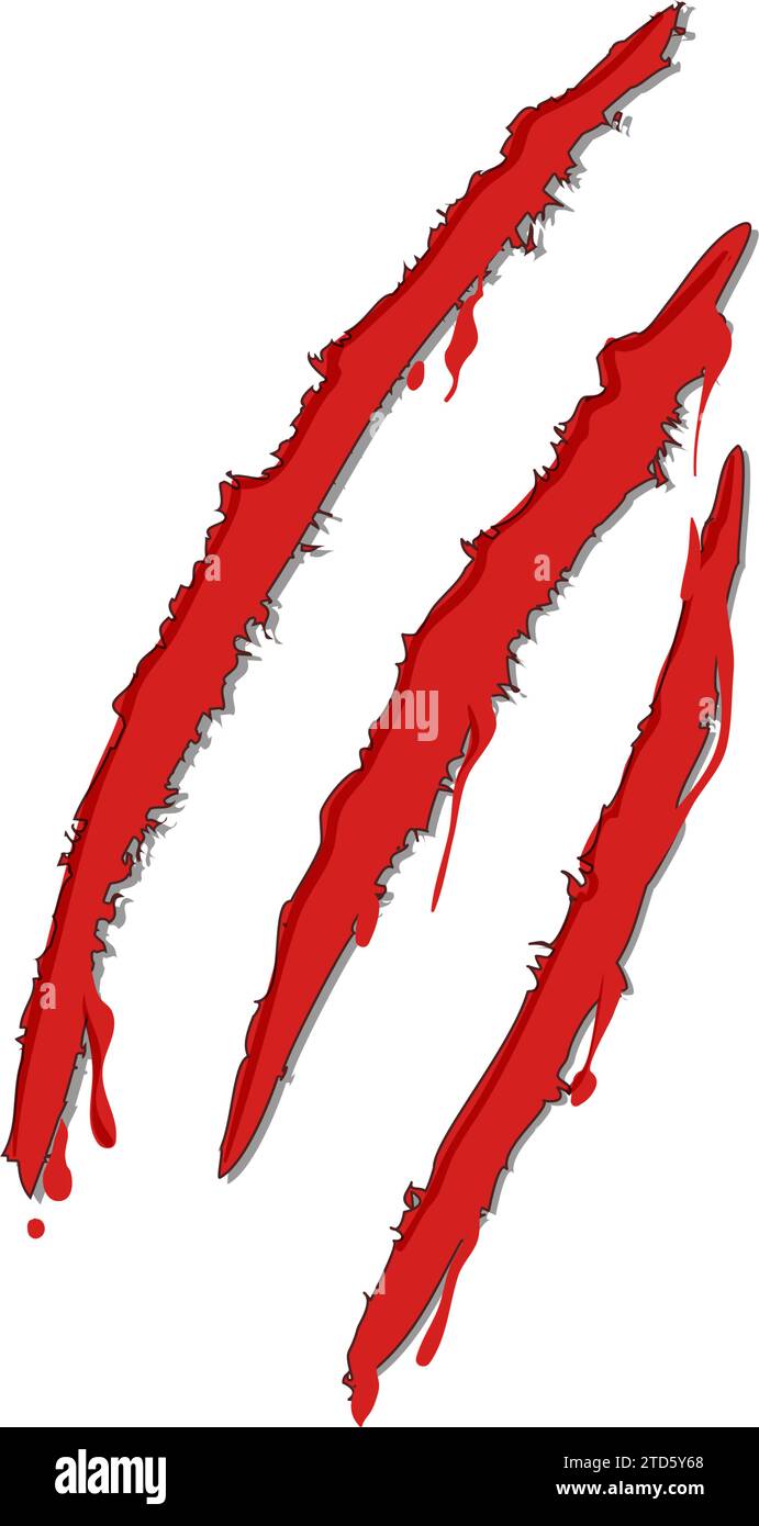 paper claw scratch cartoon vector illustration Stock Vector Image & Art ...