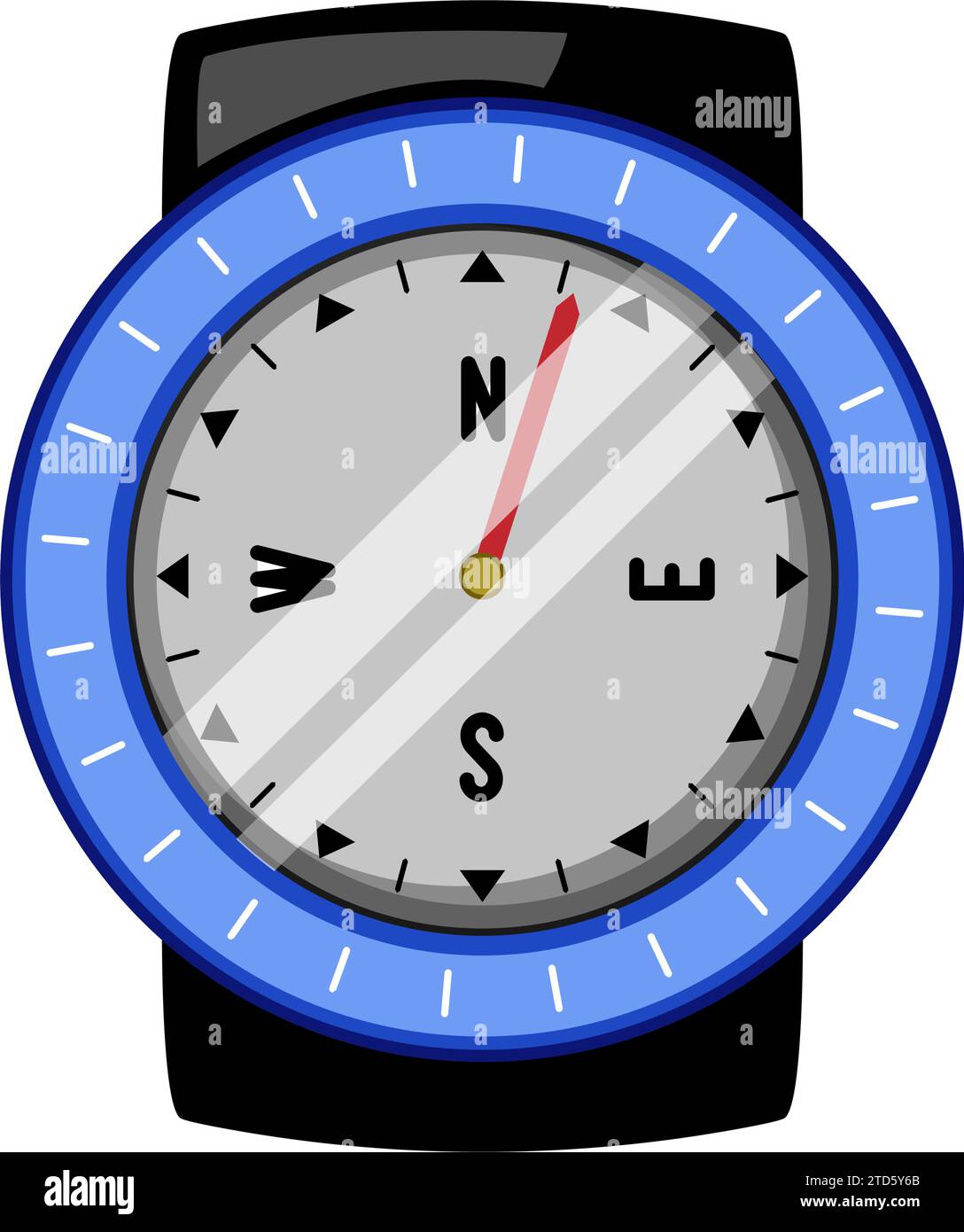 south compass cartoon vector illustration Stock Vector Image & Art - Alamy