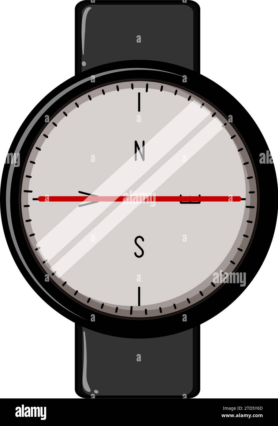 map compass cartoon vector illustration Stock Vector Image & Art - Alamy