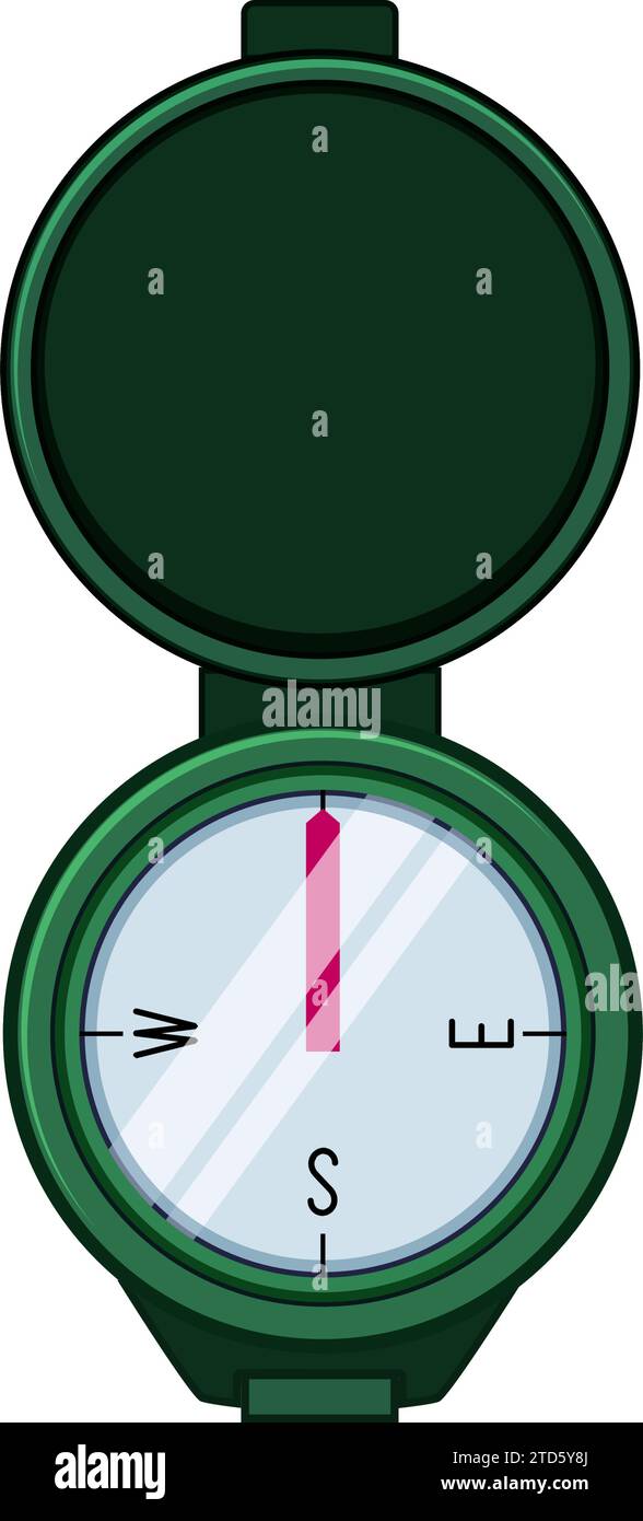 rose compass cartoon vector illustration Stock Vector Image & Art - Alamy