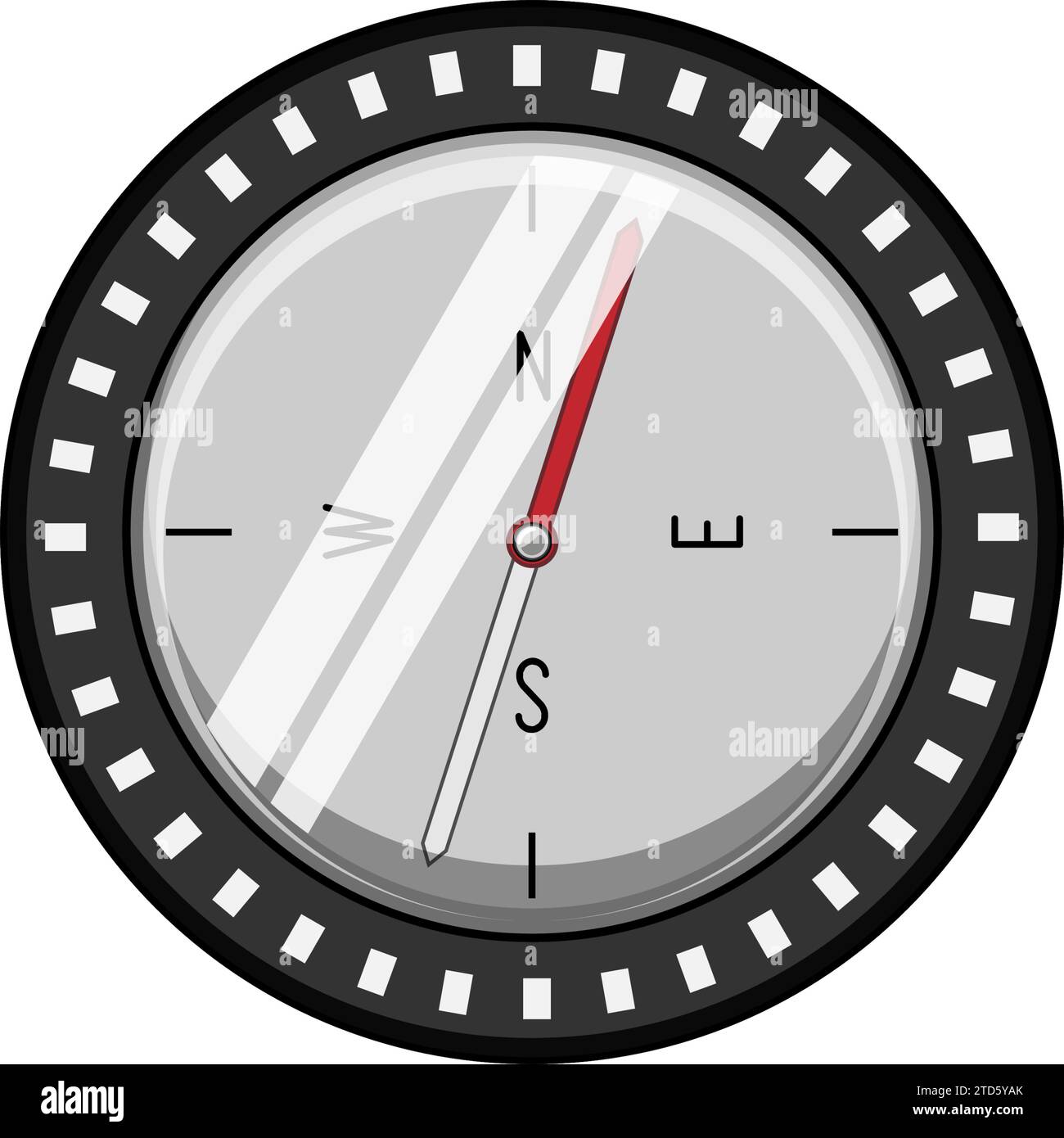 sign compass cartoon vector illustration Stock Vector Image & Art - Alamy
