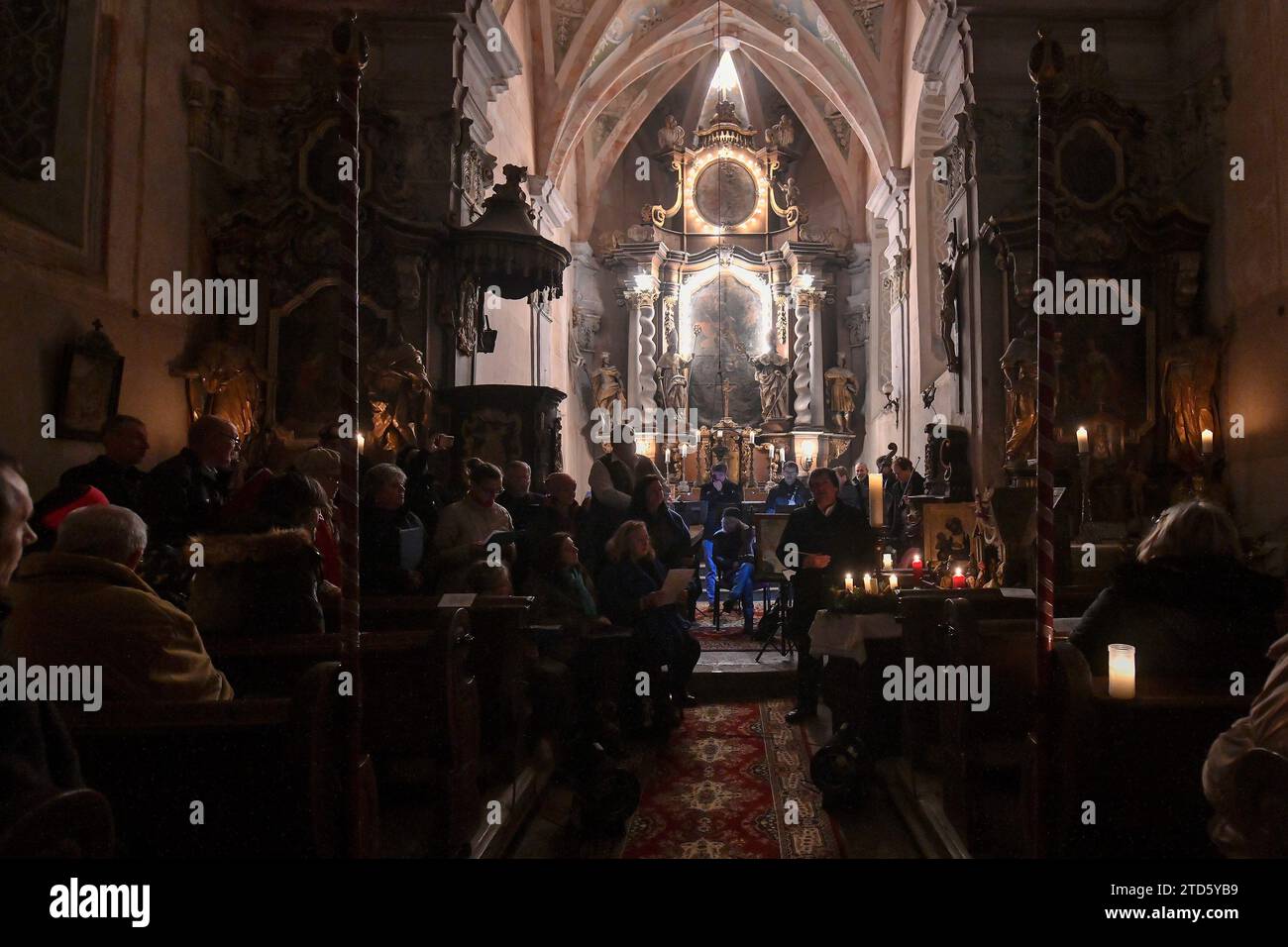 The rare electrified Baroque altar by Franz Stilp in St. George's ...