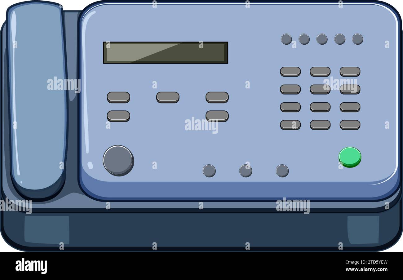printer fax machine cartoon vector illustration Stock Vector Image ...
