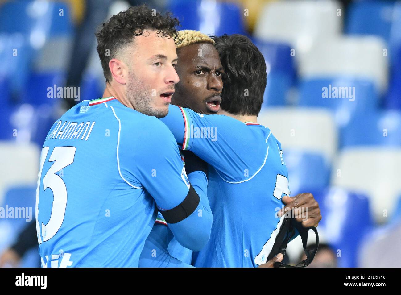 Victor Osimen of SSC Napoli celebrates after scoring goal during Serie ...