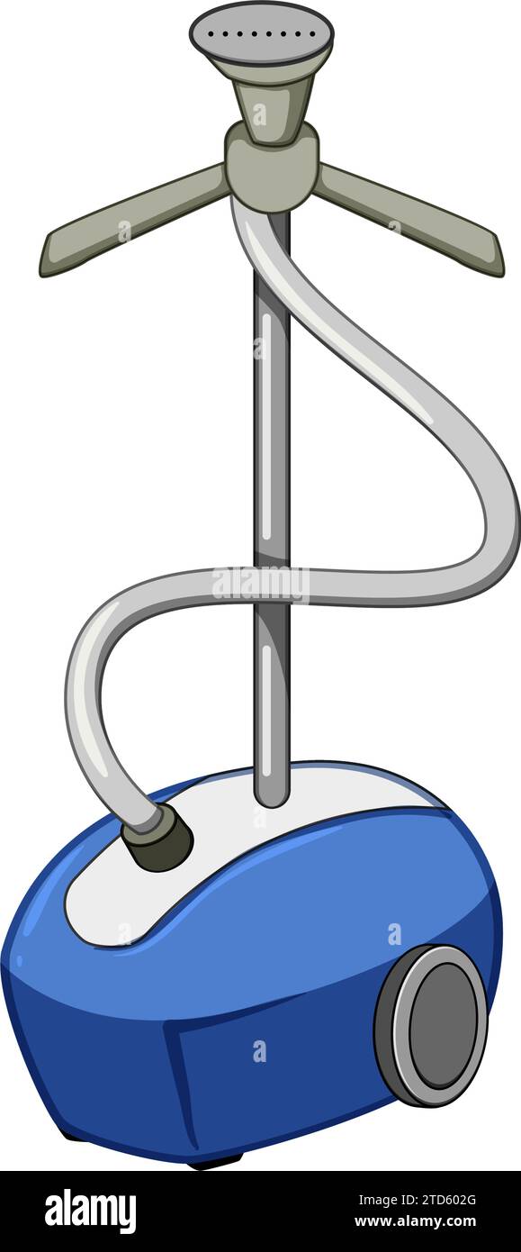 steam garment steamer cartoon vector illustration Stock Vector Image ...