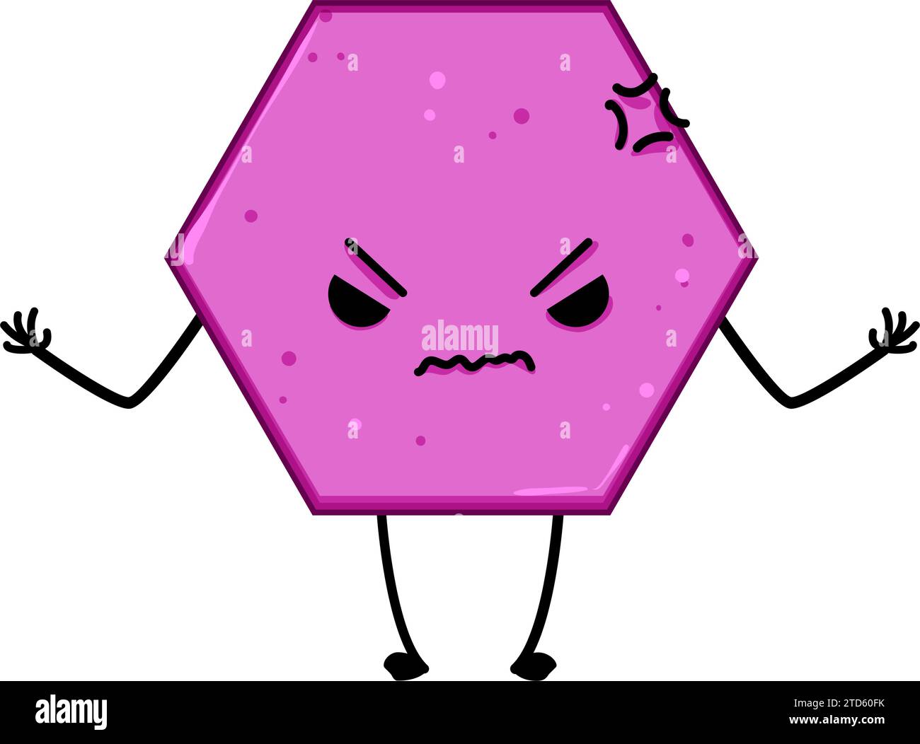 basic geometric shape character cartoon vector illustration Stock ...