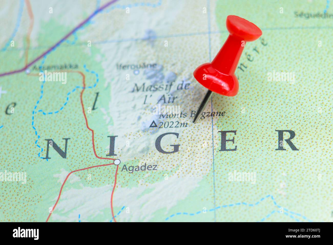 niger on the map of africa