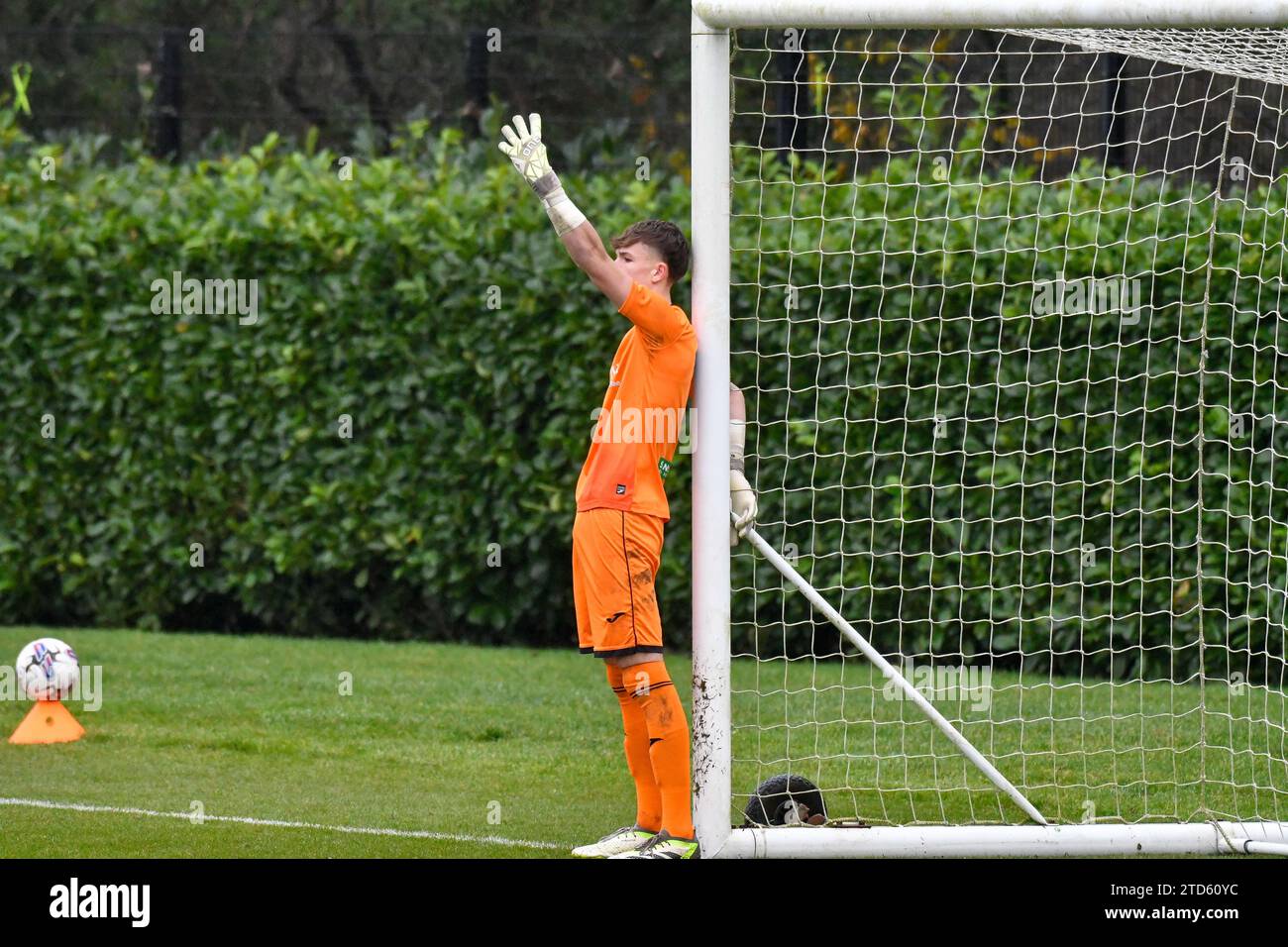 Landore, Swansea, Wales. 16 December 2023. Goalkeeper Kit Margetson of ...