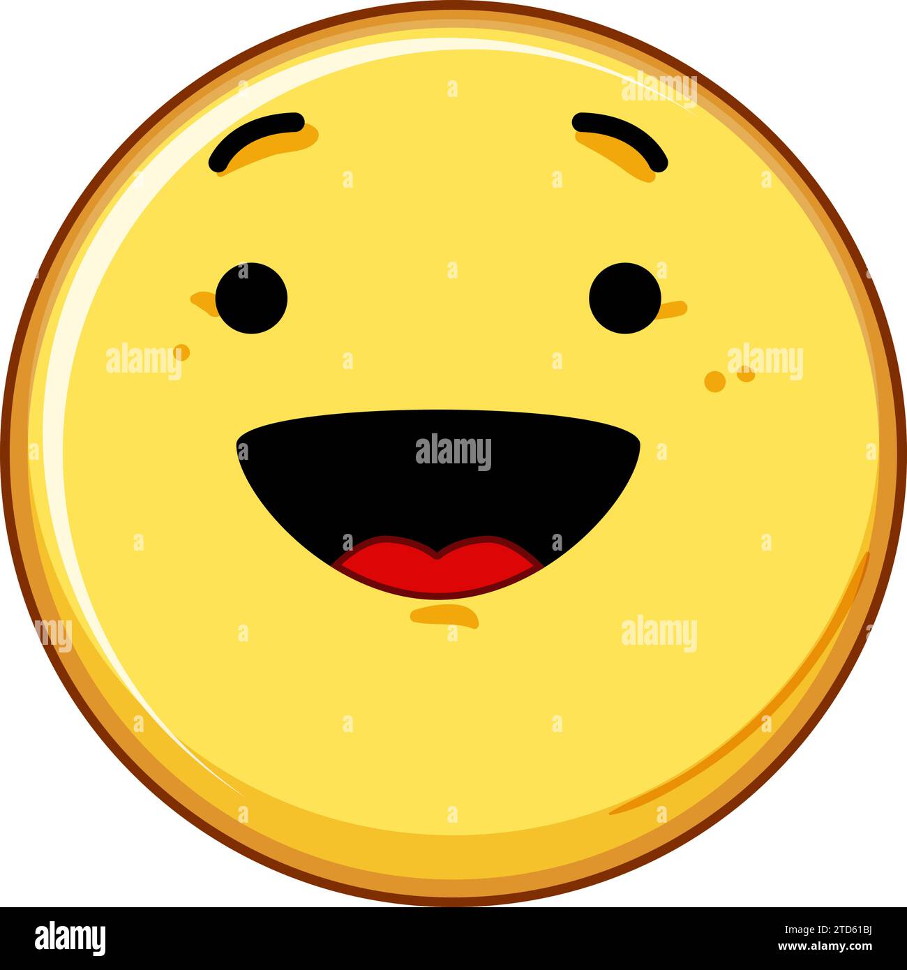 sticker smiley cartoon vector illustration Stock Vector Image & Art - Alamy