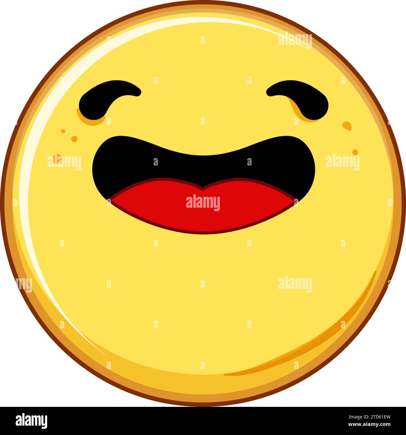 funny smiley cartoon vector illustration Stock Vector Image & Art - Alamy