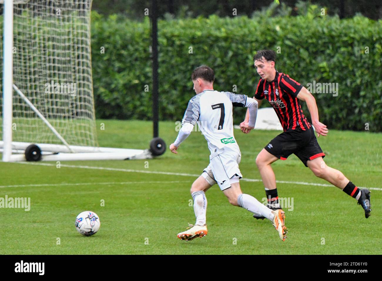 Landore, Swansea, Wales. 16 December 2023. Thomas Searle of Swansea ...