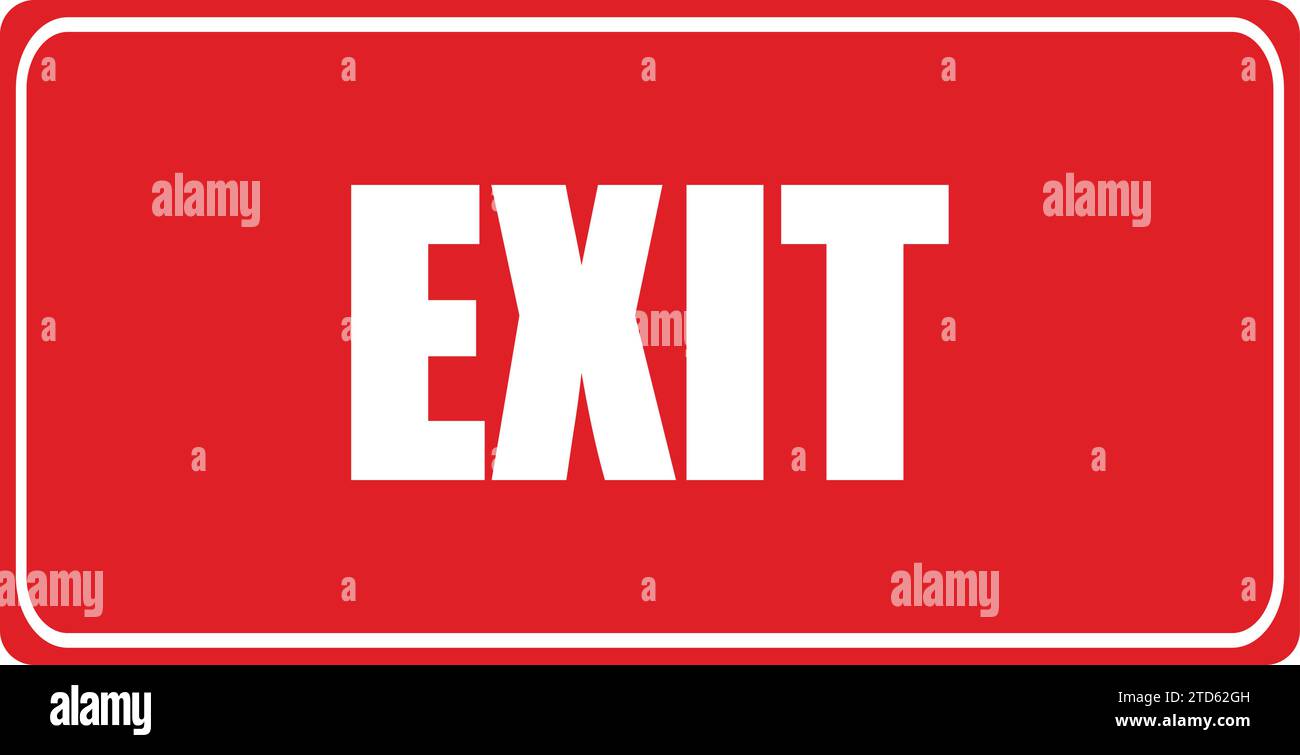 Exit signal Stock Vector Images - Alamy