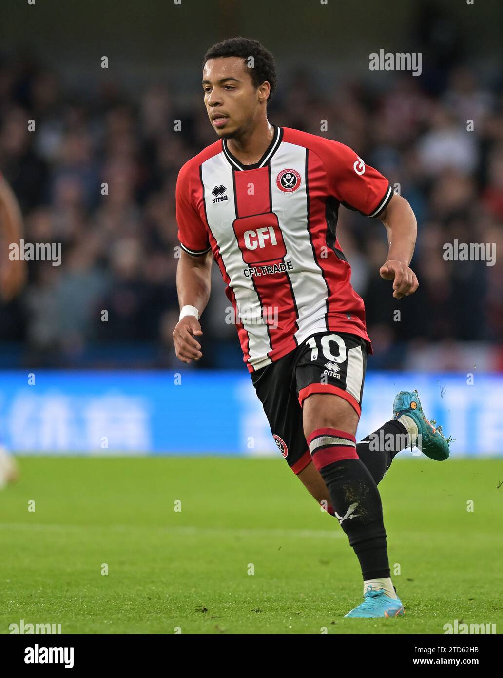 London, UK. 16th Dec, 2023. Cameron Archer of Sheffield Utd during the ...