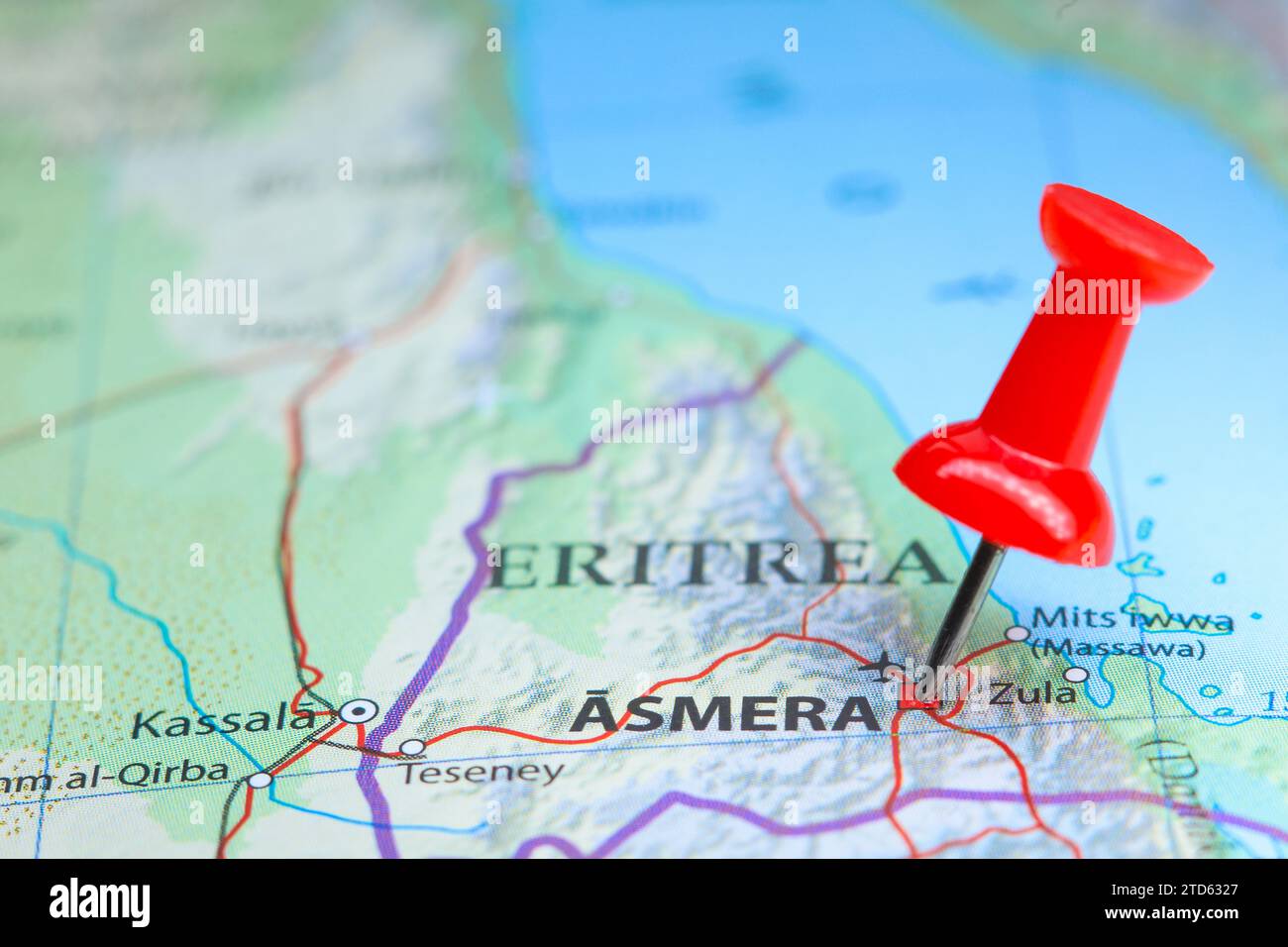 Map of eritrea hi-res stock photography and images - Alamy
