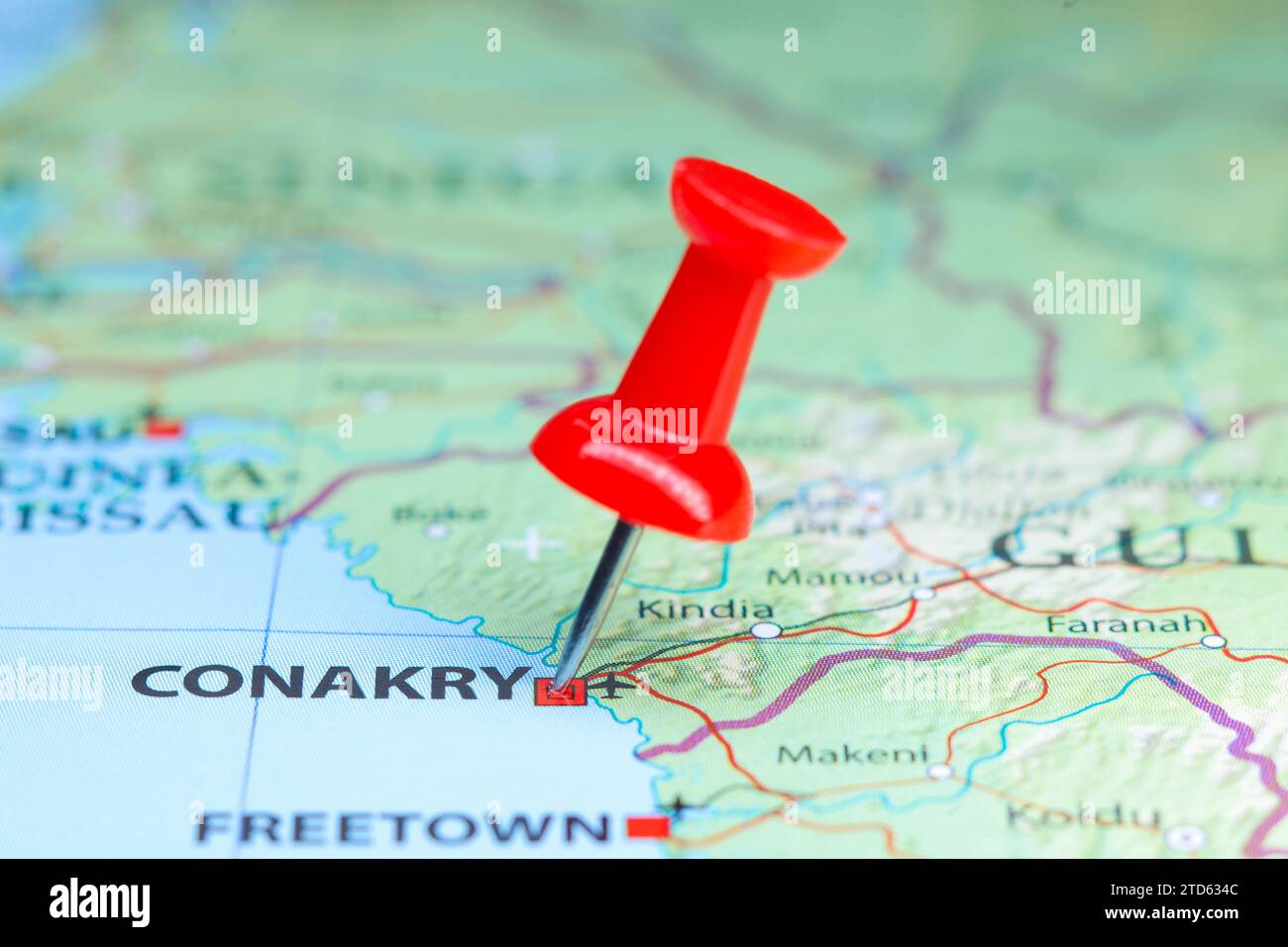 Map of conakry hi-res stock photography and images - Alamy