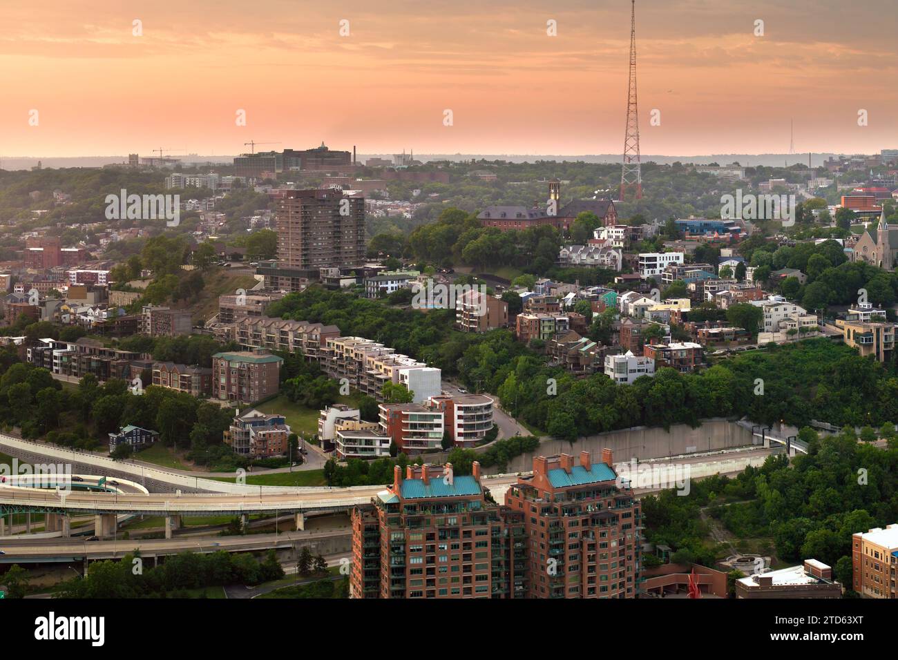 Mount Adams, residential neighborhood in Cincinnati, Ohio Stock Photo ...