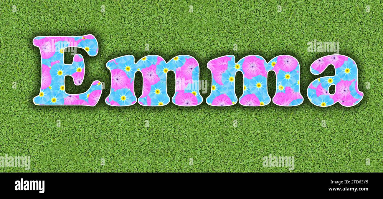 Emma, one of the ten most popular girls' first names in the USA, 2023 ...