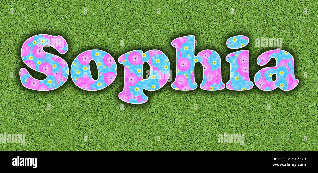 Sophia, one of the ten most popular girls' first names in the USA, 2023 ...