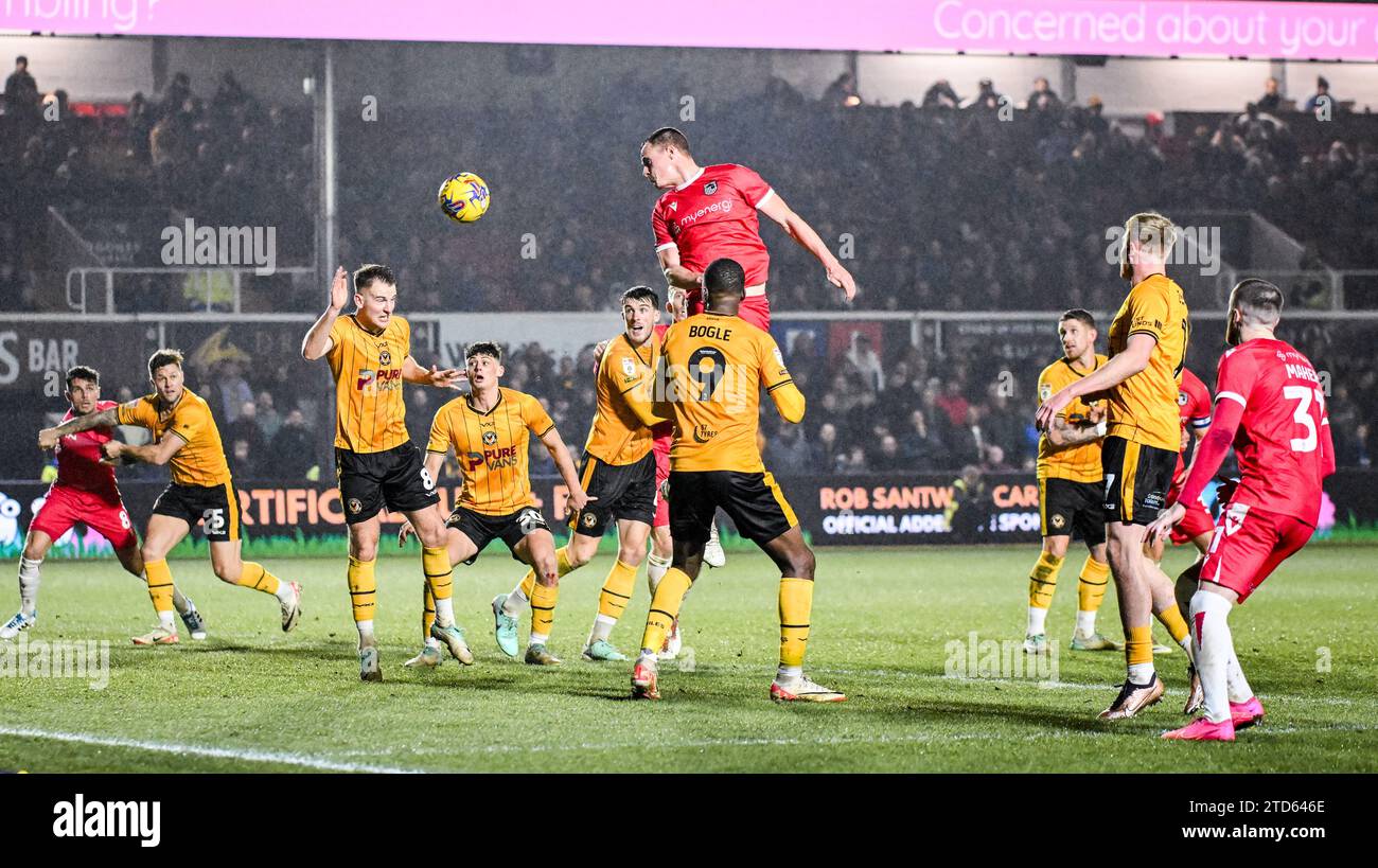 Newport, UK, 16th December 2023. Kieran Green during the Sky Bet EFL ...