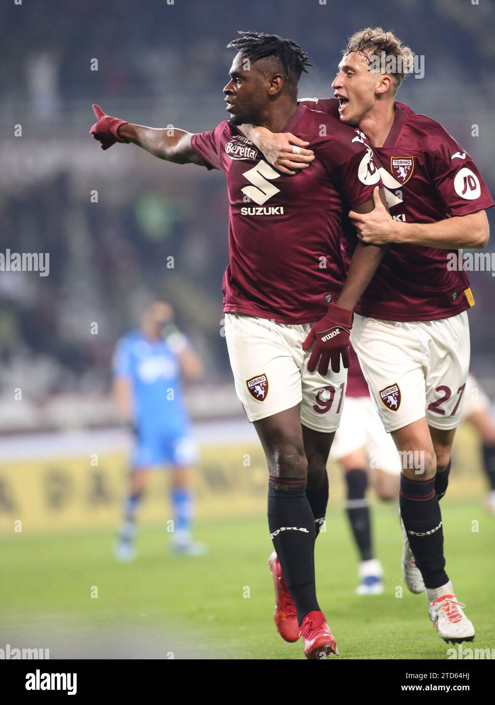 Duvan Zapata (Torino FC) celebrates the goal during Torino FC vs Empoli ...