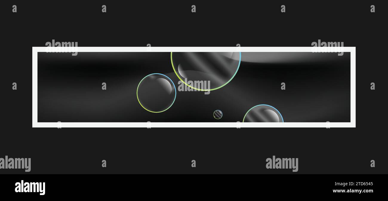 abstract bubble blur gradient horizontal banner design Stock Vector ...