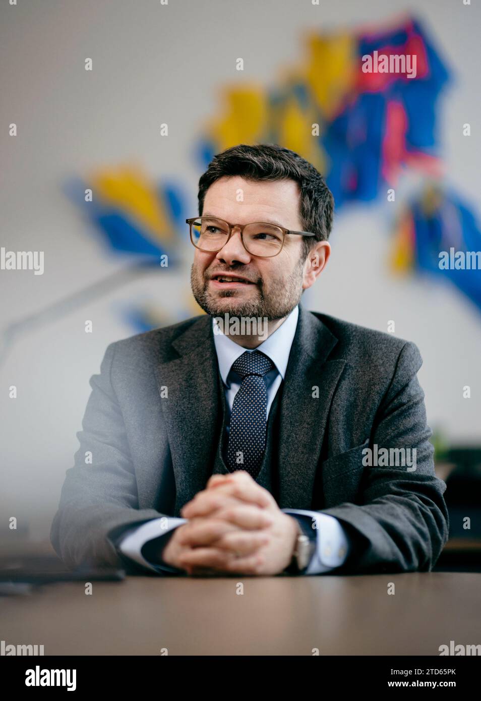 Marco Buschmann (FDP), Federal Minister of Justice, recorded as part of ...