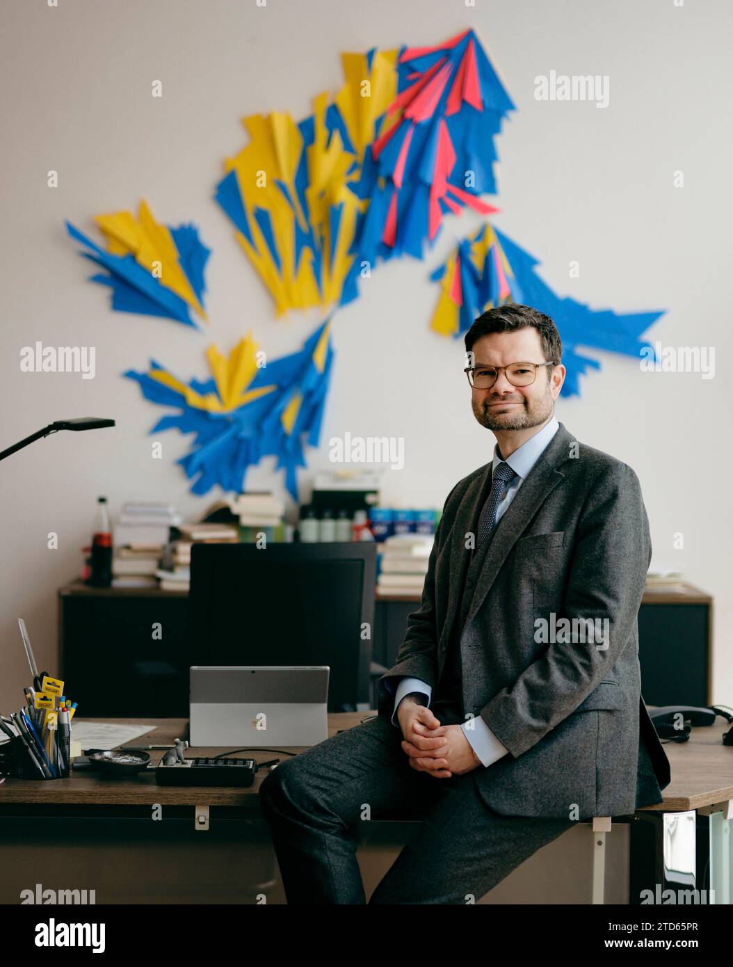 Marco Buschmann (FDP), Federal Minister of Justice, recorded as part of ...