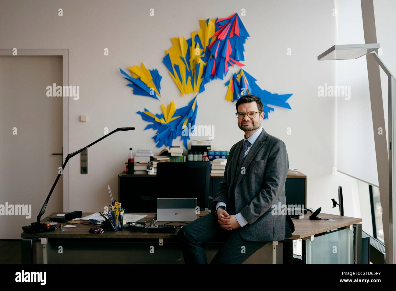 Marco Buschmann (FDP), Federal Minister of Justice, recorded as part of ...