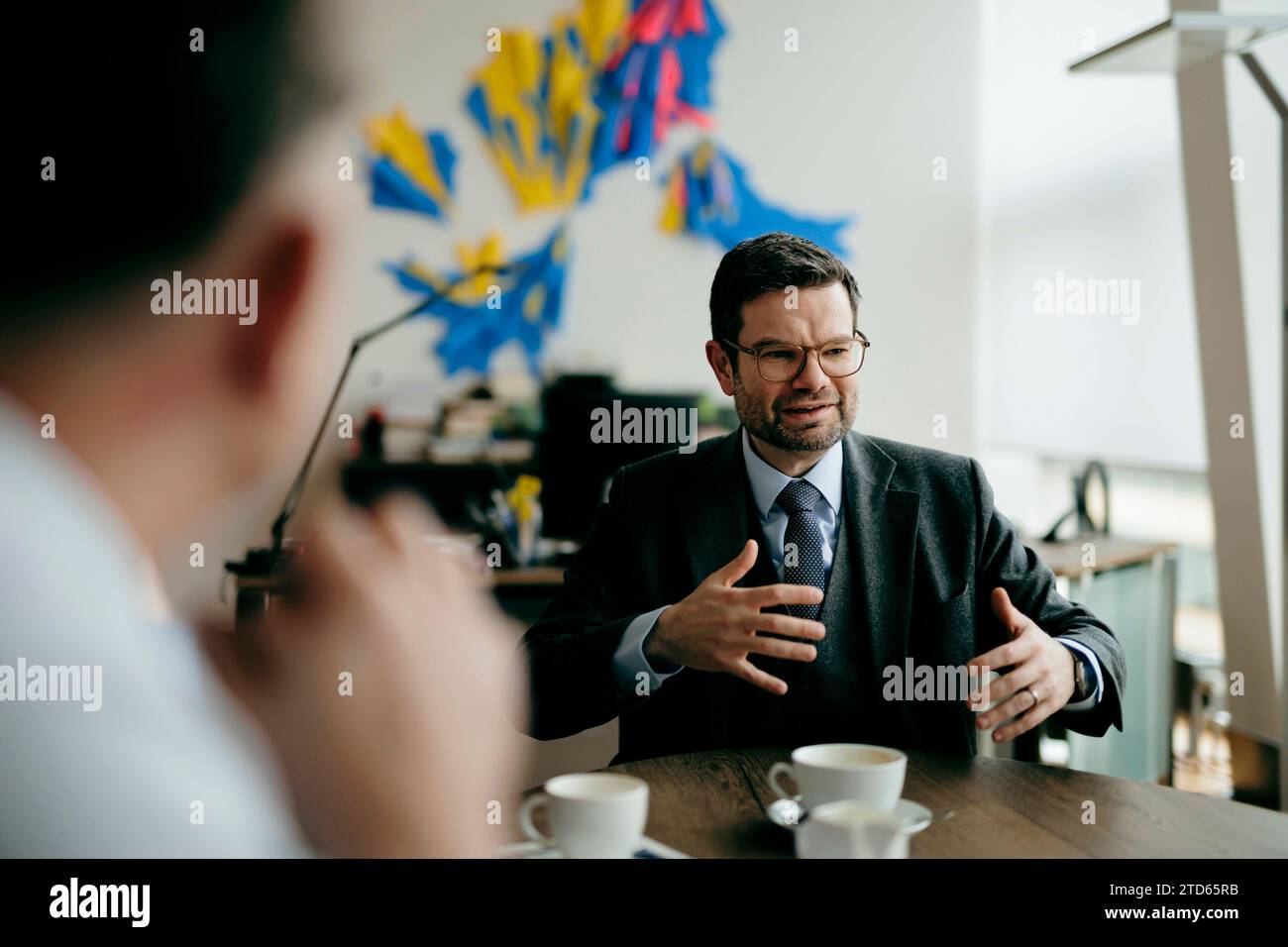 Marco Buschmann (FDP), Federal Minister of Justice, recorded as part of ...