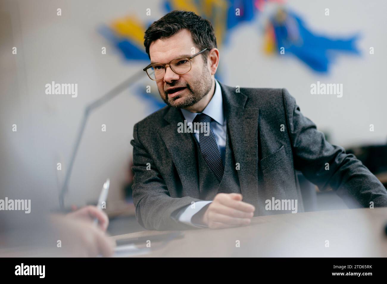 Marco Buschmann (FDP), Federal Minister of Justice, recorded as part of ...