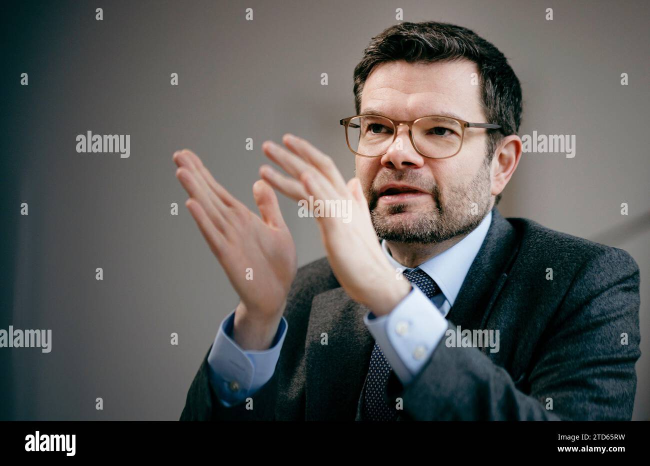 Marco Buschmann (FDP), Federal Minister of Justice, recorded as part of ...