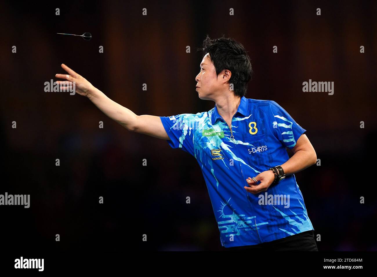 Haruki Muramatsu in action against Scott Williams (not pictured) on day ...