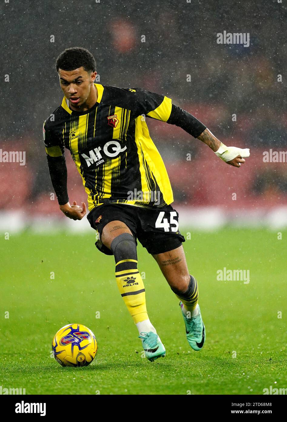 Watford’s Ryan Andrews during the Sky Bet Championship match at ...
